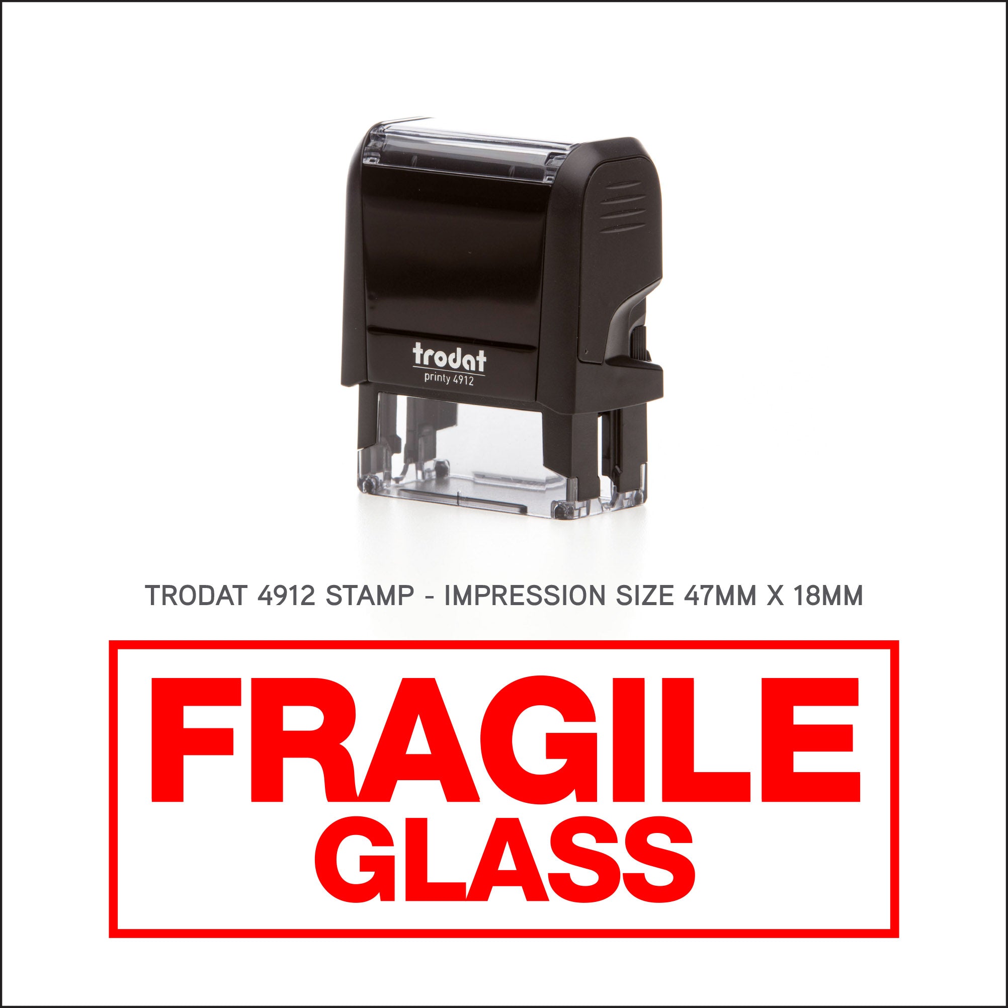 Fragile Glass Stamp