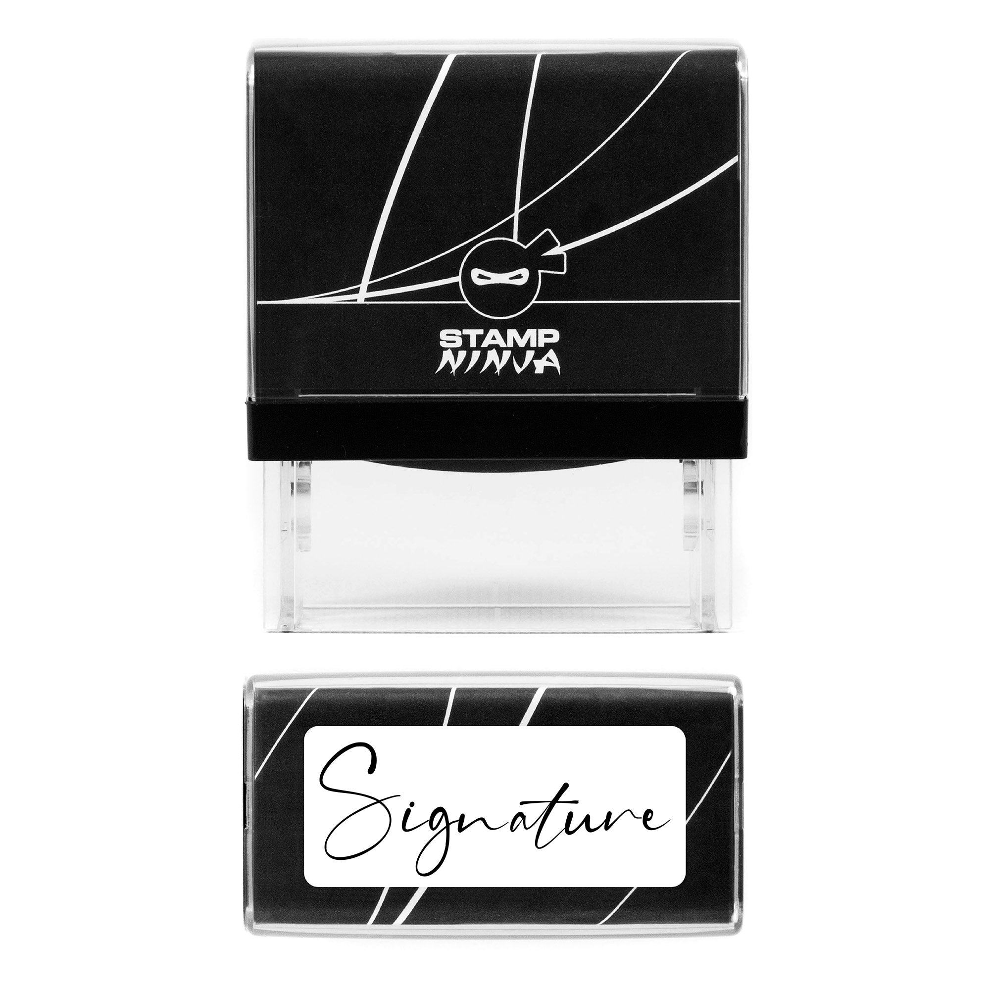 Custom Self-Inking Signature Stamp - Upload Your Signature - 48mm x 18 ...