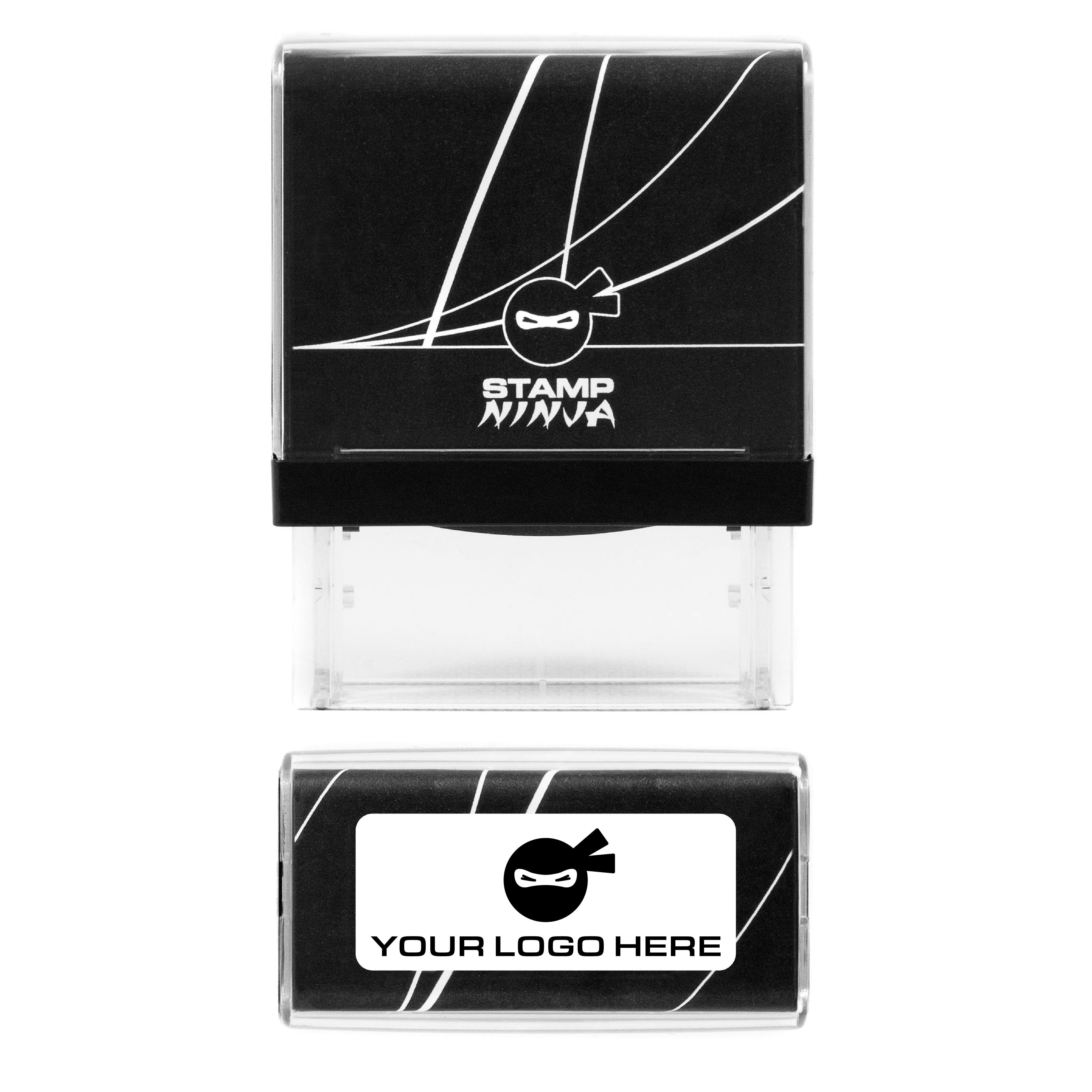 Custom Logo Stamp - Personalised - Upload Your Logo - 37mm x 12mm ...